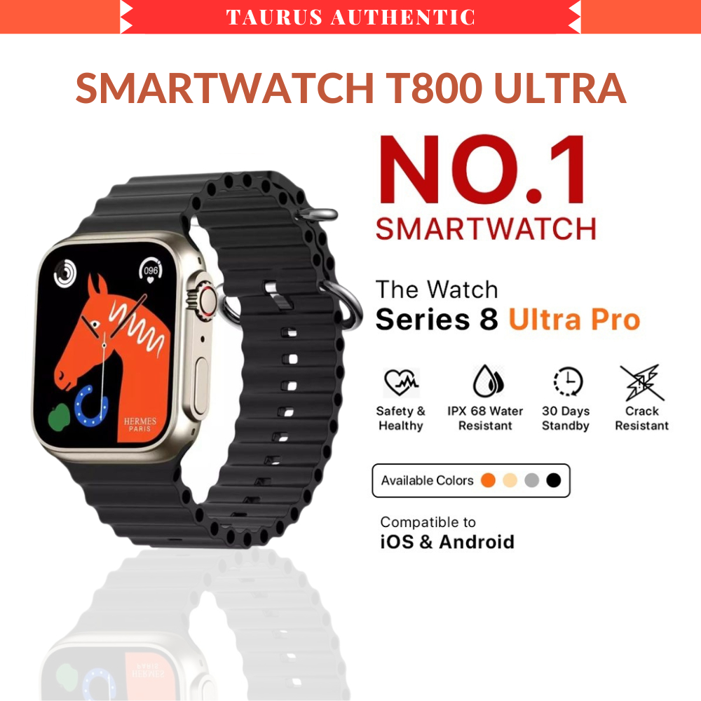 Jual SMARTWATCH T800 ULTRA SERIES 8 BISA BUAT ANDROID IPHONE DAN SEMUA ...