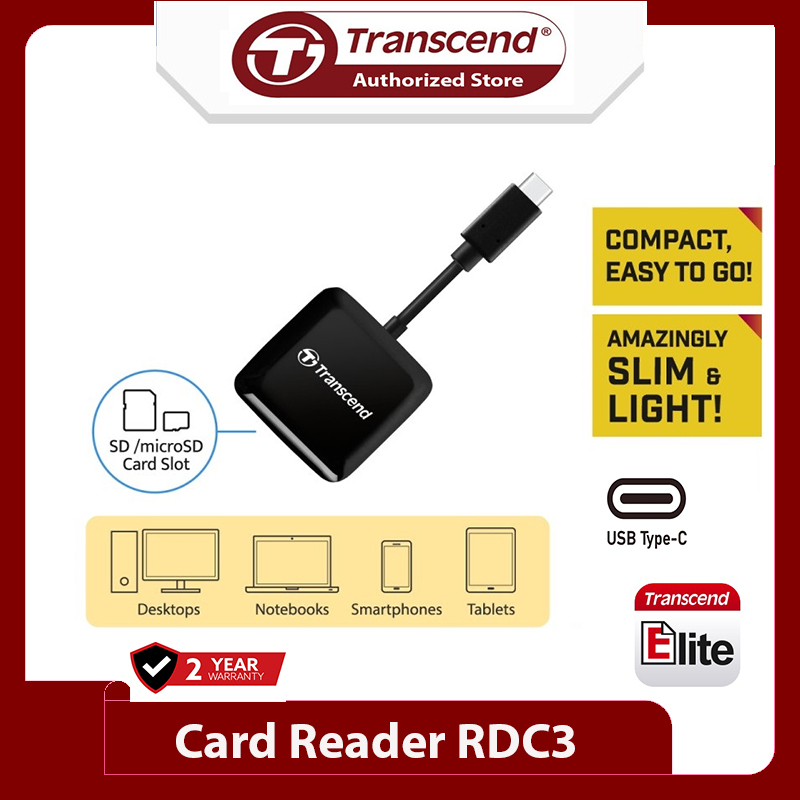 Jual Transcend RDC3 Card Reader USB Type C | Shopee Indonesia