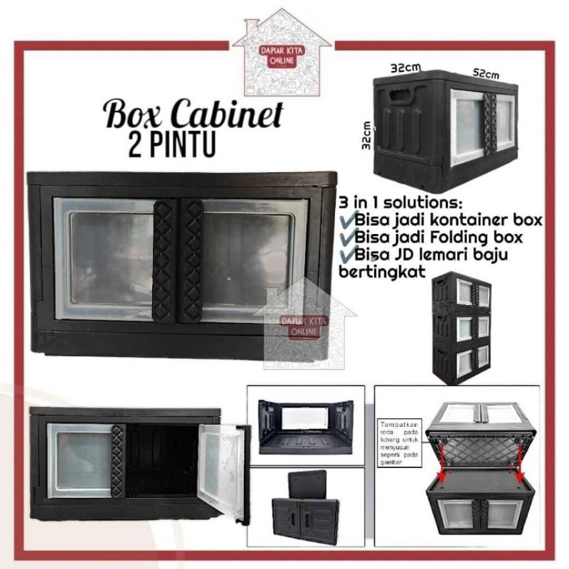 Jual Lemari Kabinet Portable / Box Cabinet 2 Pintu / Lemari Kabinet ...