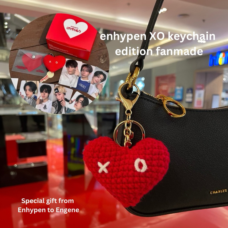 Jual ENHYPEN Keychain Gantungan Kunci KPOP XO ENHYPEN Ganci Love Plush ...