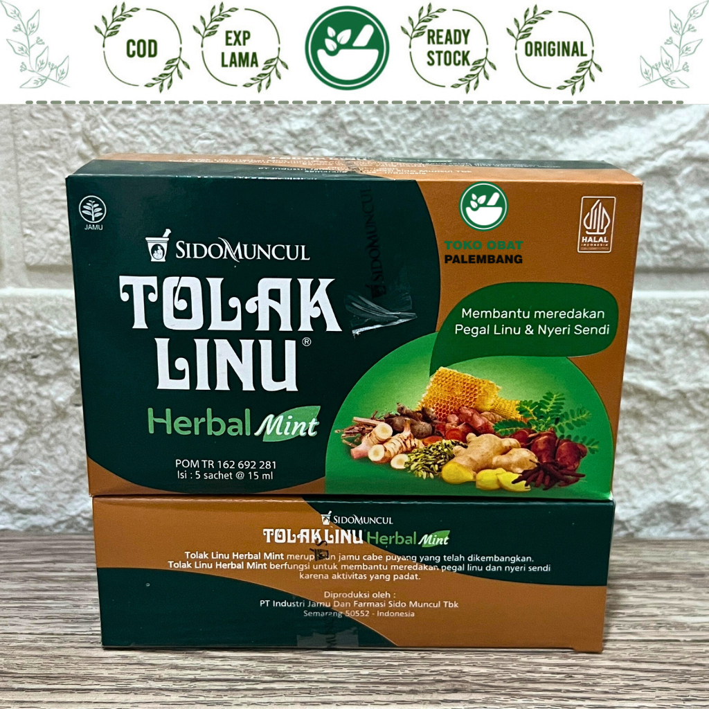 Jual TOLAK LINU MINT HERBAL 5 SACHET SIDO MUNCUL CABE PUYANG PEGAL LINU ...