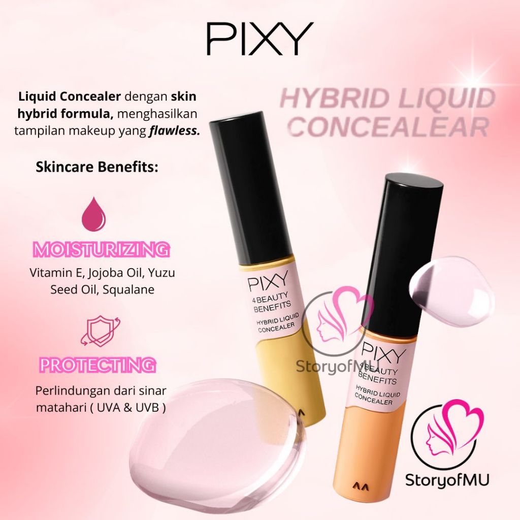 Jual PIXY Hybrid Liquid Concealer 4 Beauty Benefits - Skin Hybrid ...