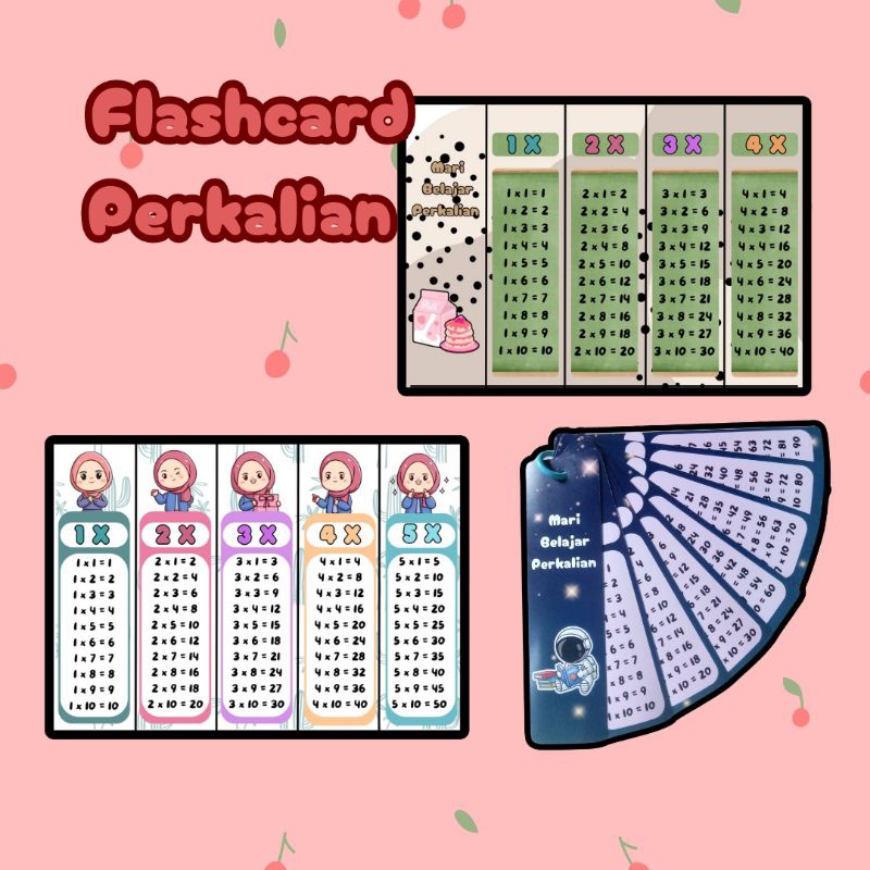 Jual Flashcard Perkalian | Flashcard | Edukasi Perkalian | Shopee Indonesia