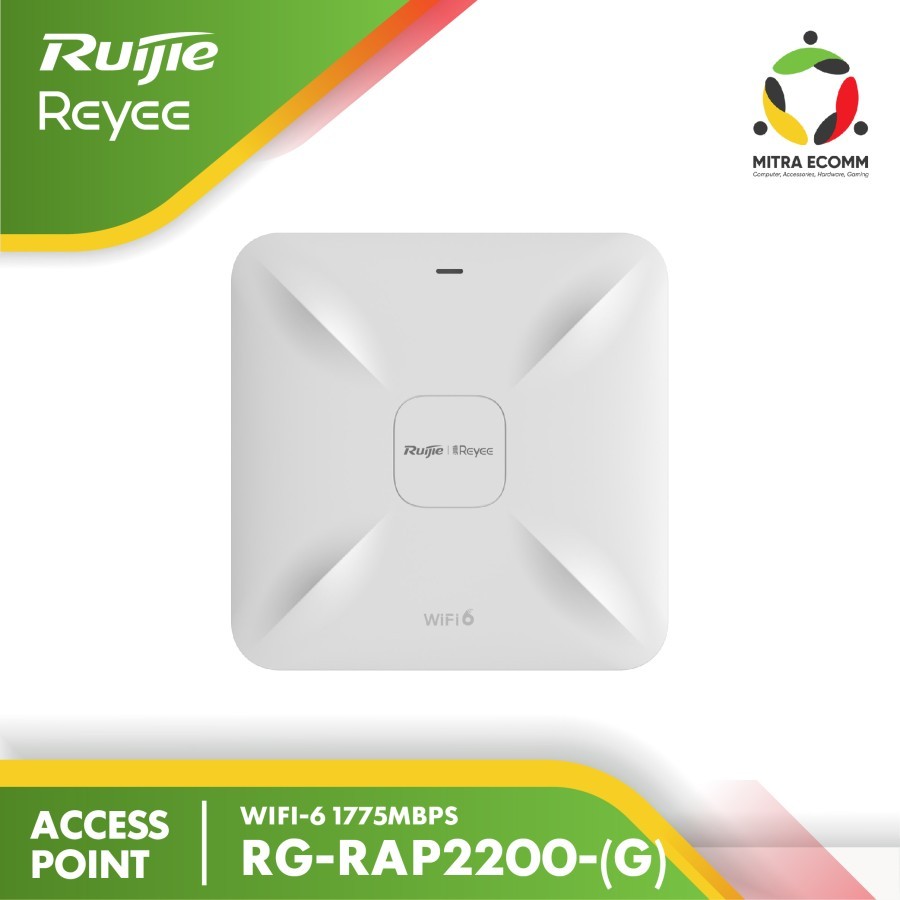 Jual Ruijie Reyee Ceiling Access Point RG-RAP2260-(G) 6 Band Up to 500 ...