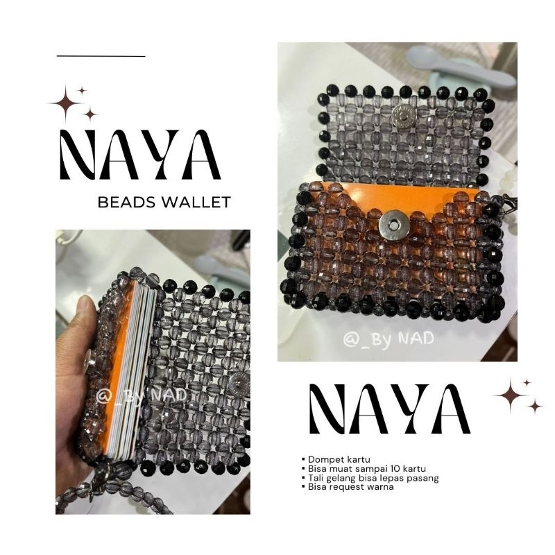 Jual Naya Dompet manik manik /card holder /dompet kartu/beads (By NAD ...