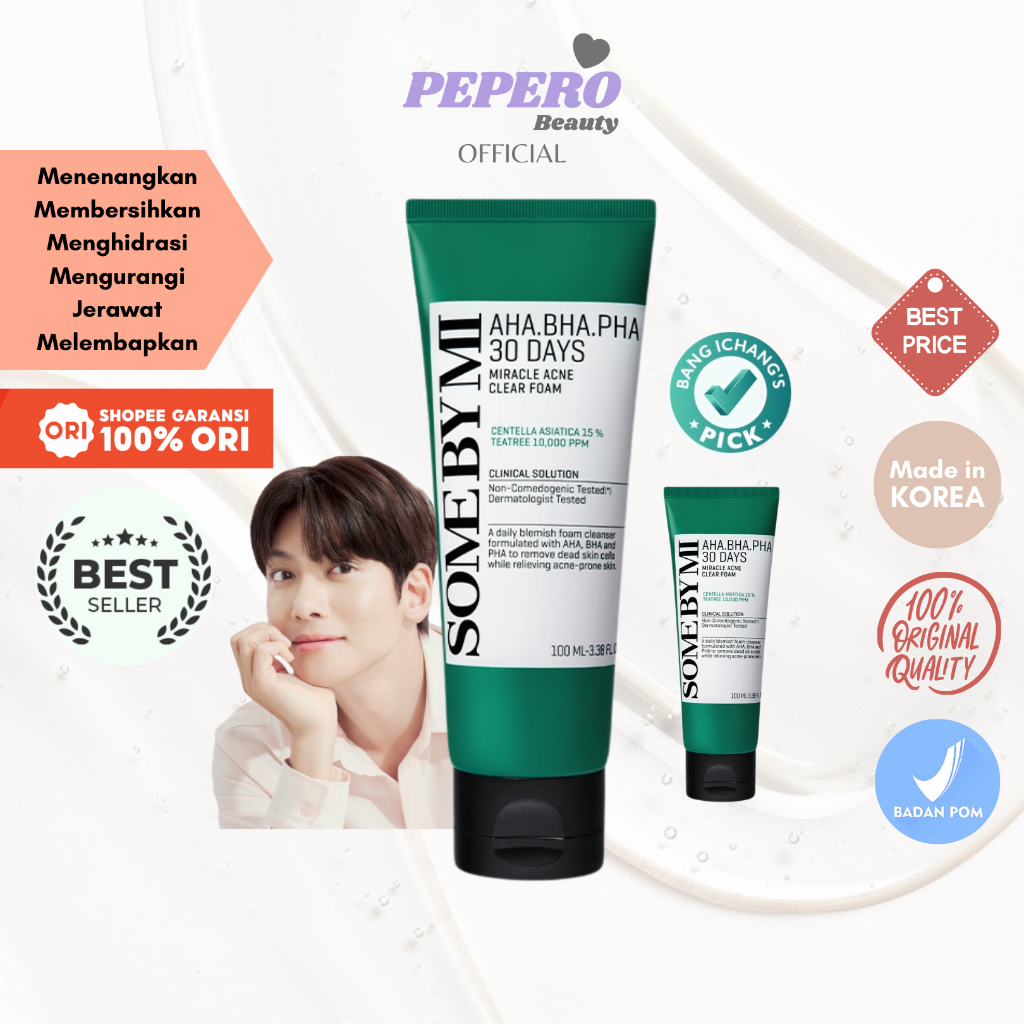 Jual SOMEBYMI AHA-BHA-PHA 30Days Miracle Acne Clear Foam 100ml - 30ml ...