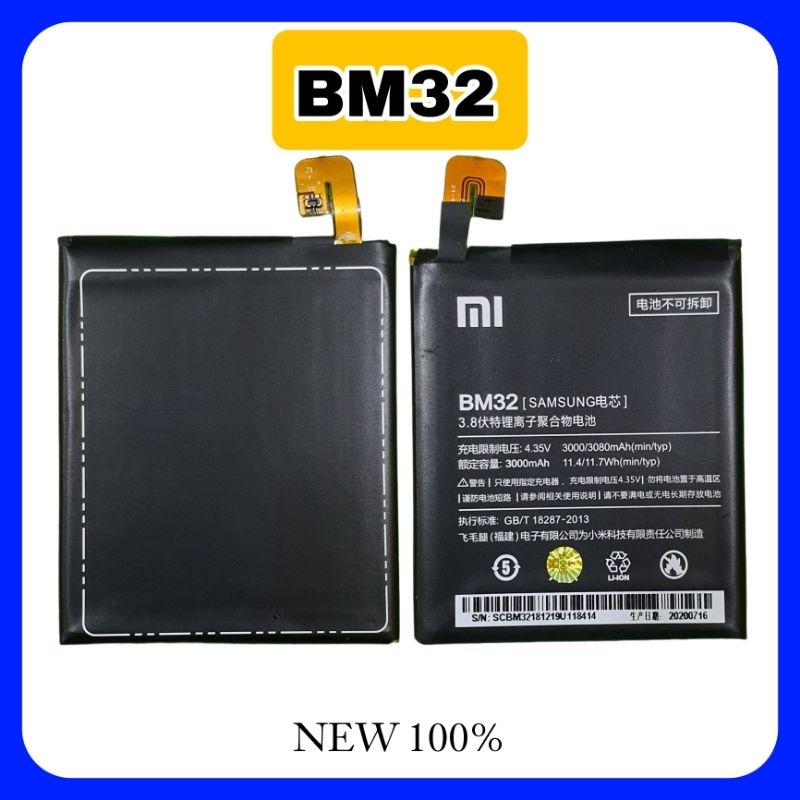 Jual batu batre baterai redmi xiomi bm32 bm-32 mi4 mi 4 new 100% | Shopee Indonesia