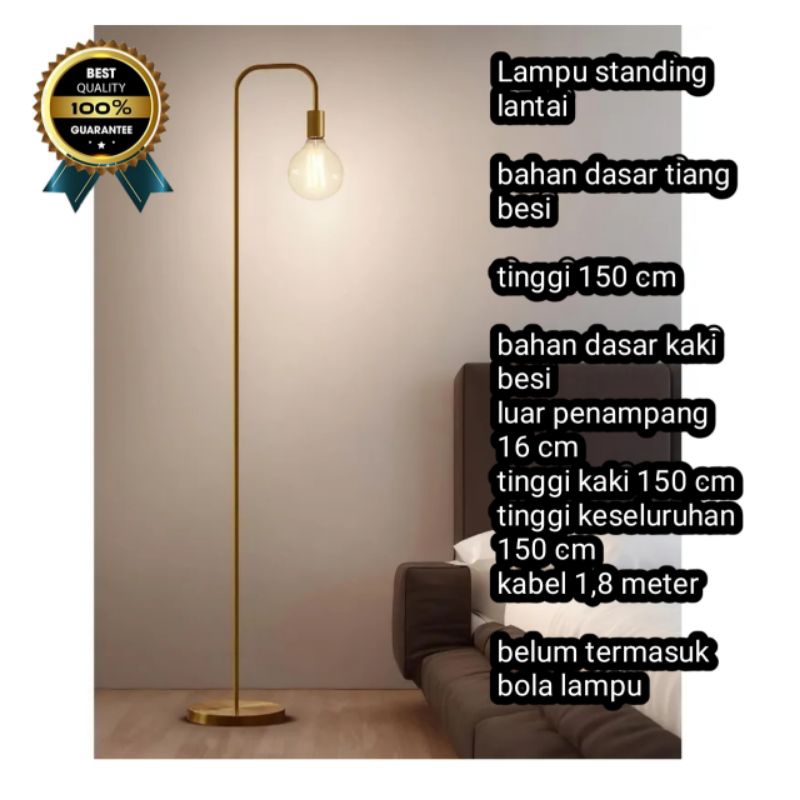 Jual lampu standing Floor lamp ADL lampu lantai sudut ruang lampu ...