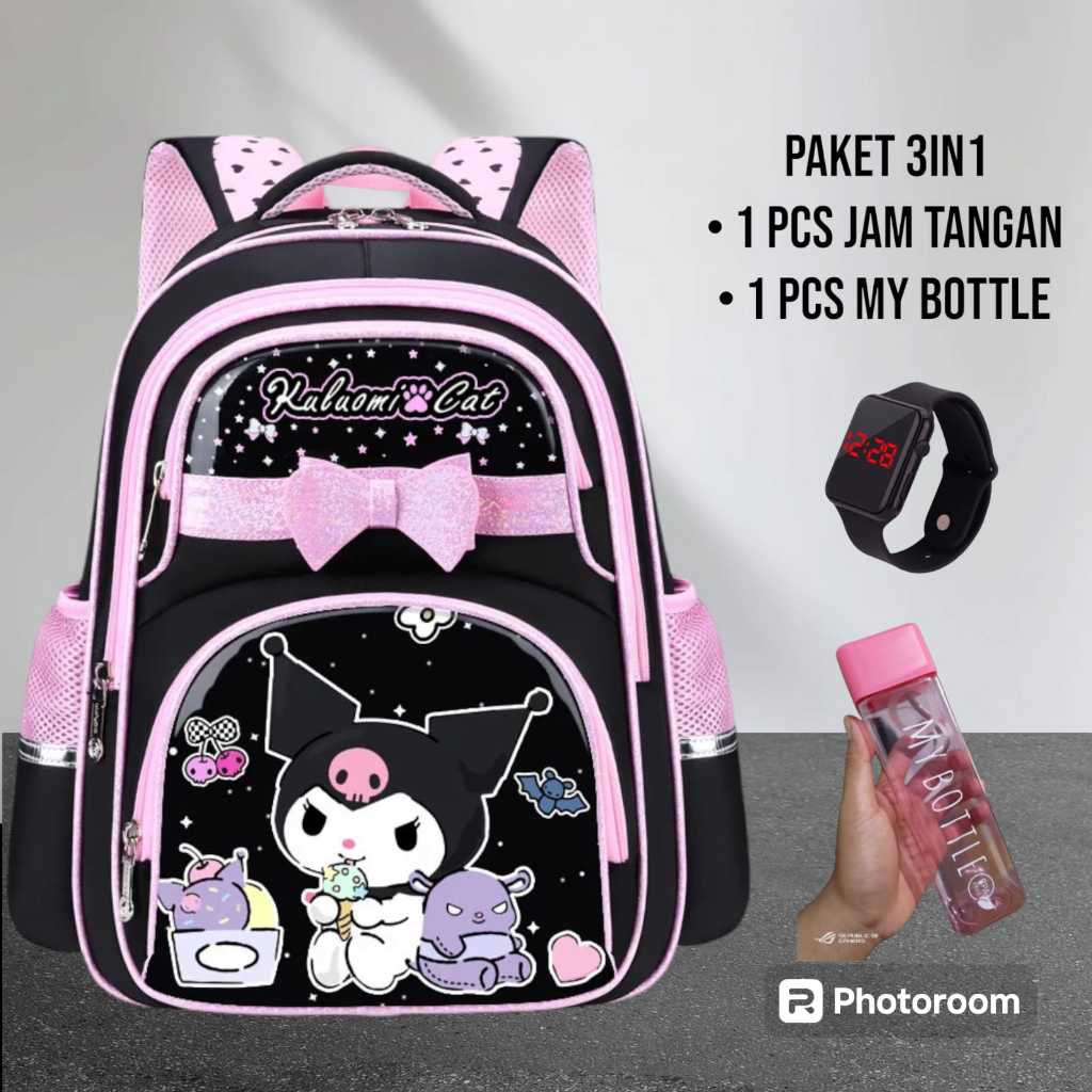 Jual Tas Kuromi Tas Anak Sekolah Perempuan TK SD Motip Kuromi Sanrio Tas Anak Terbaru | Shopee ...
