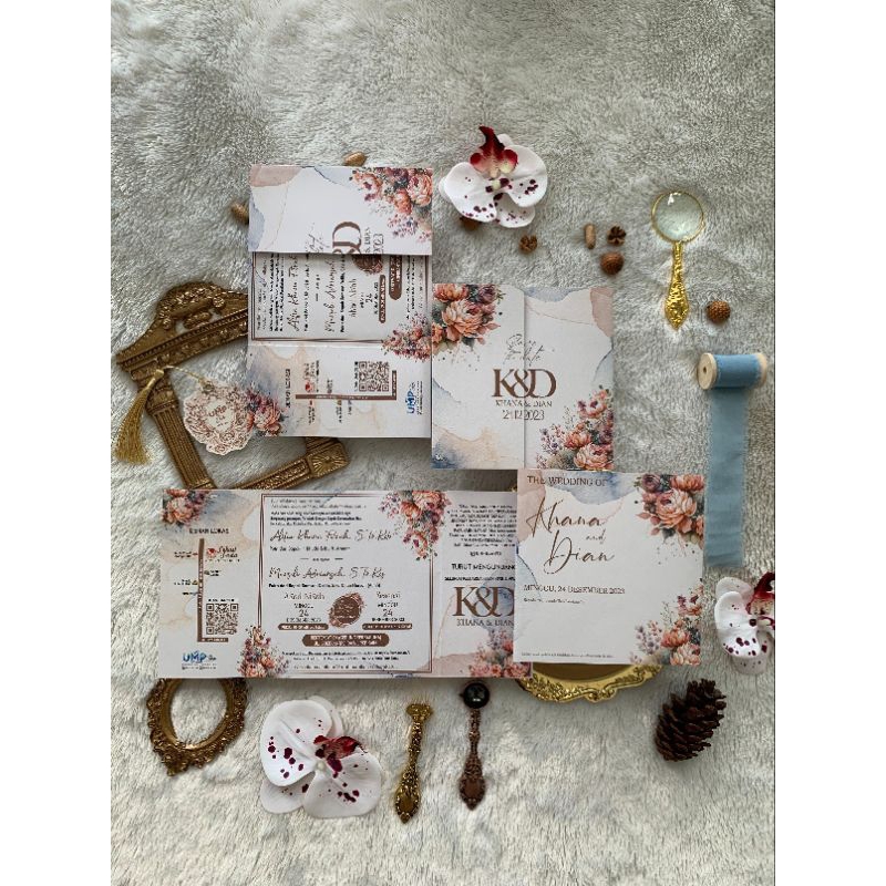 Jual UNDANGAN PREMIUM PAKET 200 PCS - UNDANGAN UKURAN 30 x 15 CM (BAHAN ...