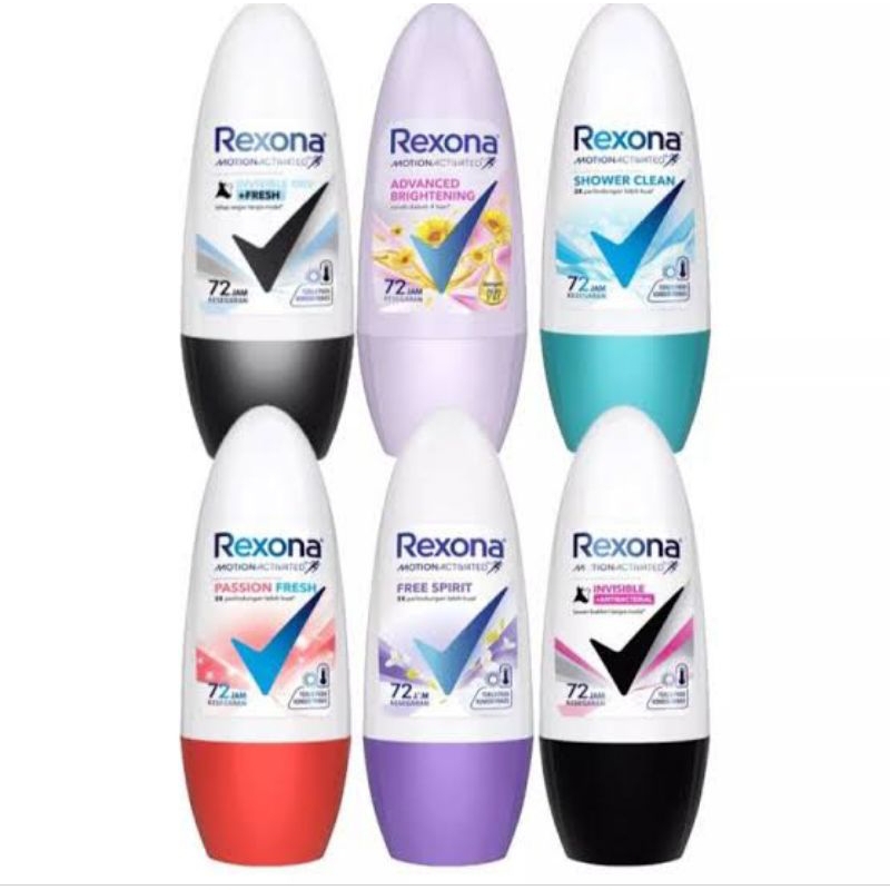 Jual Rexona ROLL deodorant Wanita Glowing 0% Alkohol Wangi Formula ...