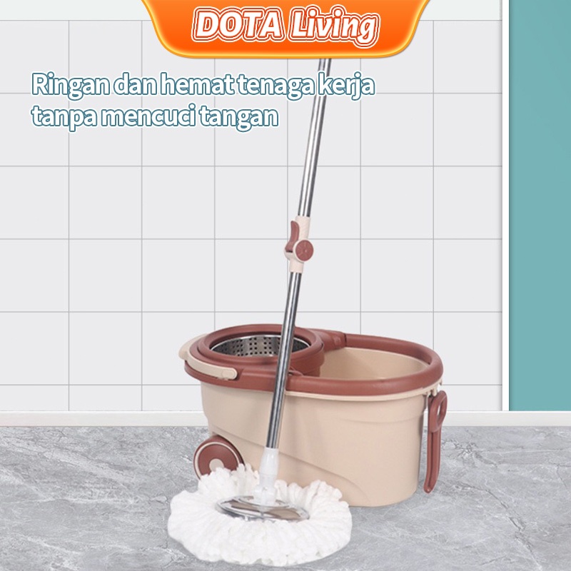 Jual DOTA Living Spin Mop Alat Pel Pengepel Lantai Putar Otomatis ...