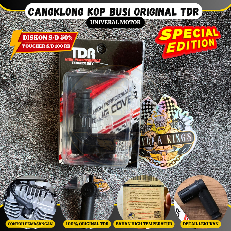 Jual Tutup Kop Cup Cangklong Kepala Busi TDR RACING Universal Motor ...