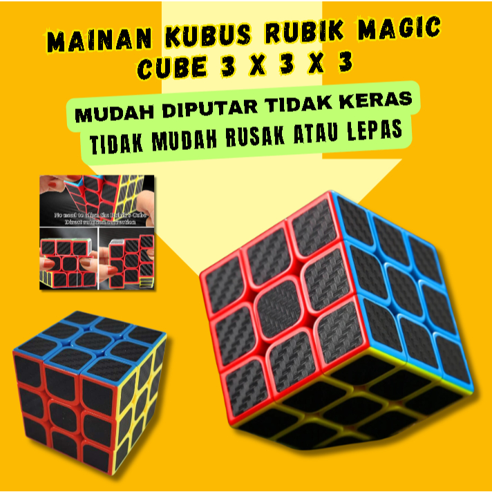 Jual Mainan Kubus Rubik Puzzle Magic Cube 3 cm x 3cm x 3cm Asah Otak ...