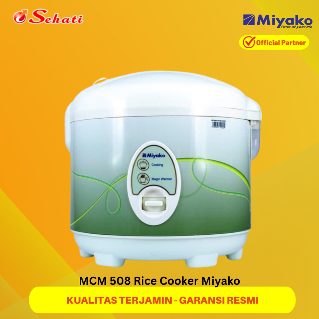 Jual MIYAKO MCM 508 Rice Cooker Miyako 1.8 Liter Memasak, Menghangatkan ...