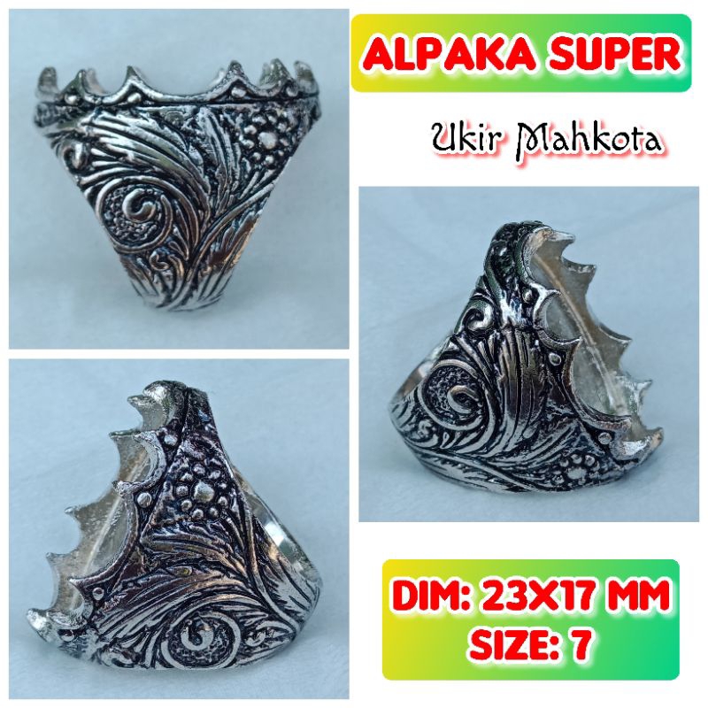 Jual emban batu akik dan permata alpaka super tebal series Navajo.12 ...