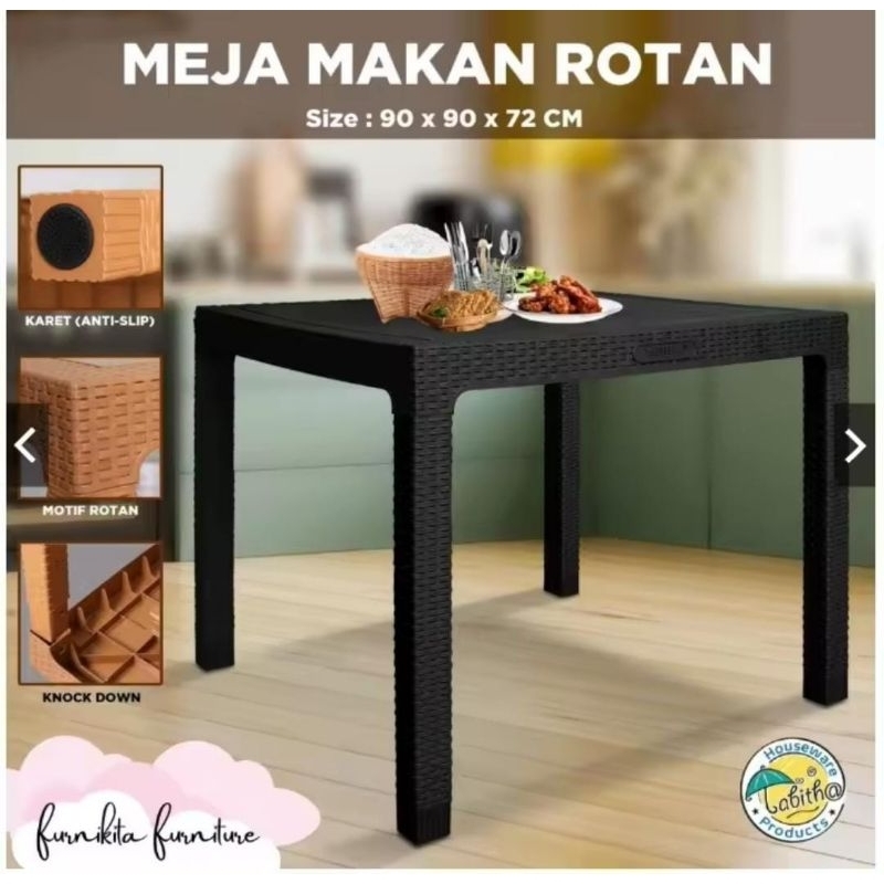Jual MEJA ROTAN TABITHA HOUSEWARE | Shopee Indonesia