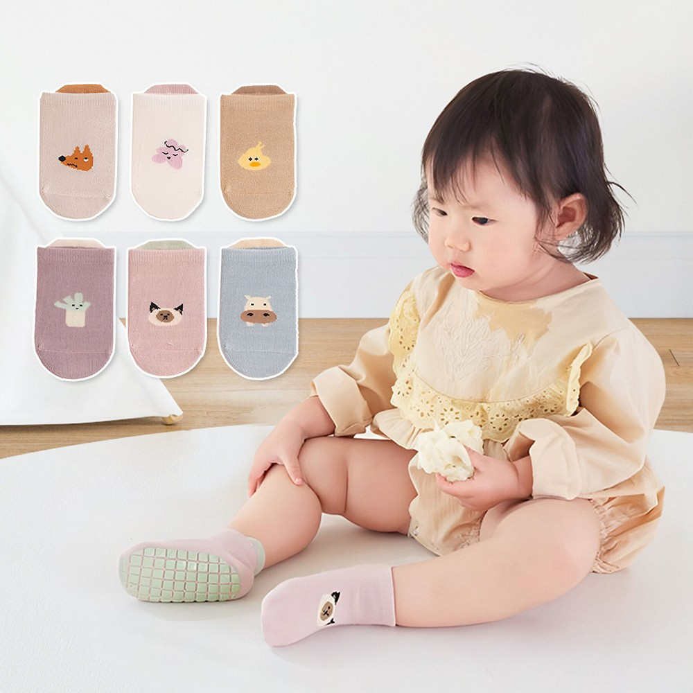 Jual Kaos Kaki Bayi Pendek Anti Slip Animal Baby Socks / Kaos Kaki Anak Balita Unisex / Kaus ...