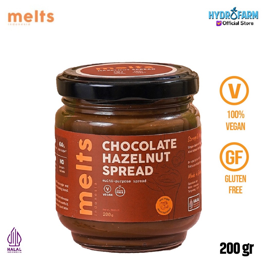 Jual Melts - Chocolate Hazelnut Spread / Selai Coklat Hazelnut | Shopee ...