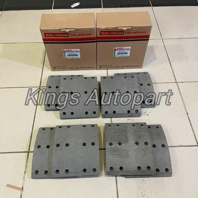 Jual Brake Lining Kampas Rem Belakang Fuso Ps190 Fighter 6D15 6D16 ...