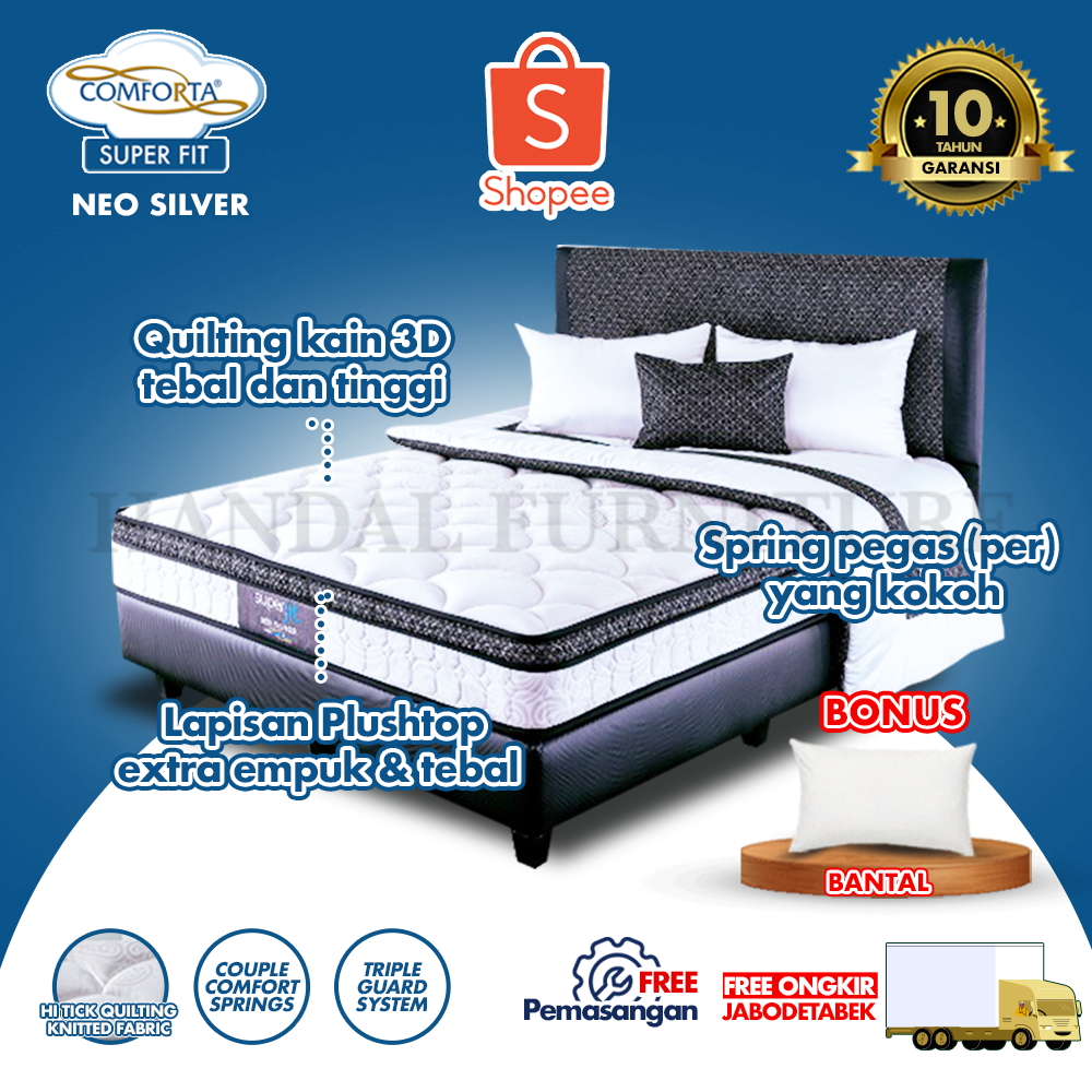 Jual Neo Collection Comforta Super Fit Neo Silver Fullset | Shopee ...