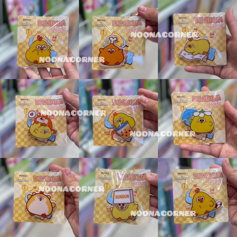 Jual Miniso x Penpie Toy ‼️ Klip Kertas Akrilik / Acrylic Clip Dundun ...