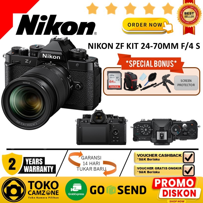 Jual Nikon Zf kit 24-70mm f/4 S Mirrorless Camera | Shopee Indonesia