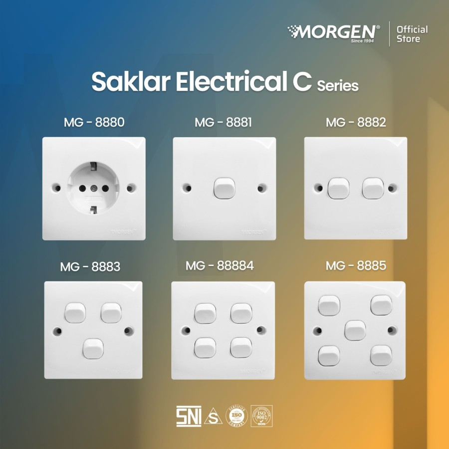 Jual Morgen Saklar IB C Series SK Arde, Engkel, Seri, AC ABS - MG-8881 ...