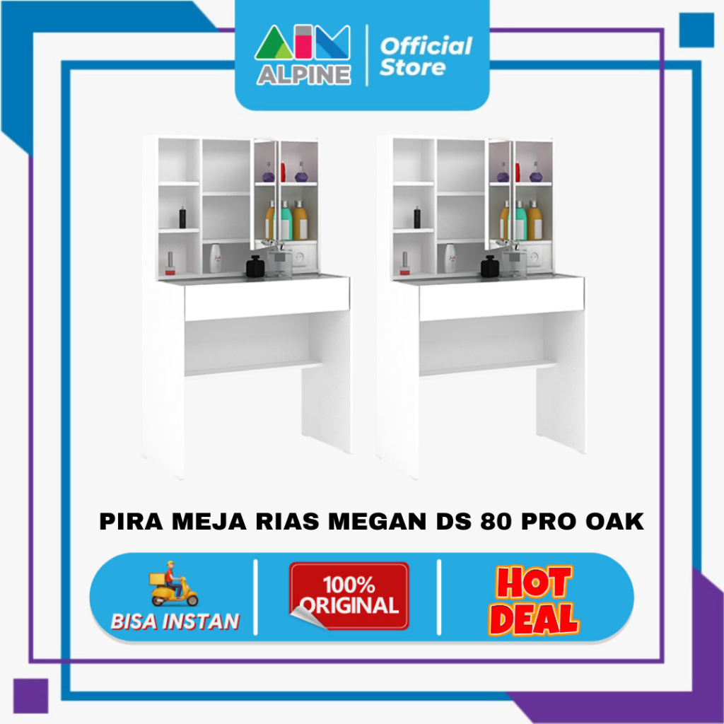Jual PIRA MEJA RIAS MEGAN DS 80 PRO OAK (FREE ONGKIR DAN RAKIT KHUSUS KOTA MAKASSAR) | Shopee ...