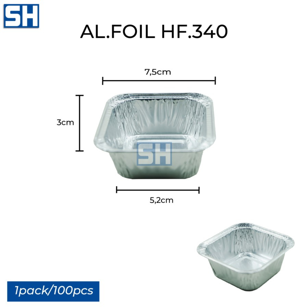 Jual HF.340 ALUMINIUM FOIL / ALUMUNIUM FOIL Isi 100 PCS/SET | Shopee ...