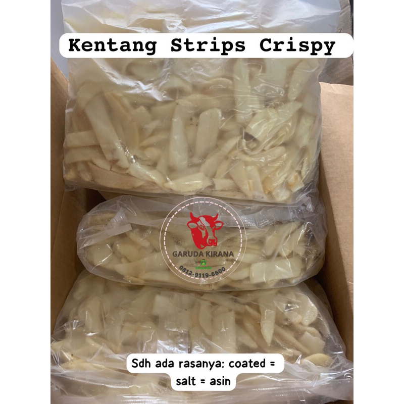Jual Kentang goreng Strip Crispy Coated Simplot Rp. 33.000/kg | Shopee ...