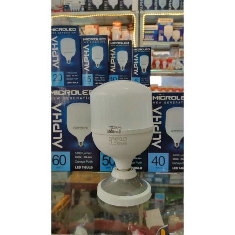 Jual Lampu kapsul besar MICROLED ALPHA 30 40 50 60 watt lampu garansi ...