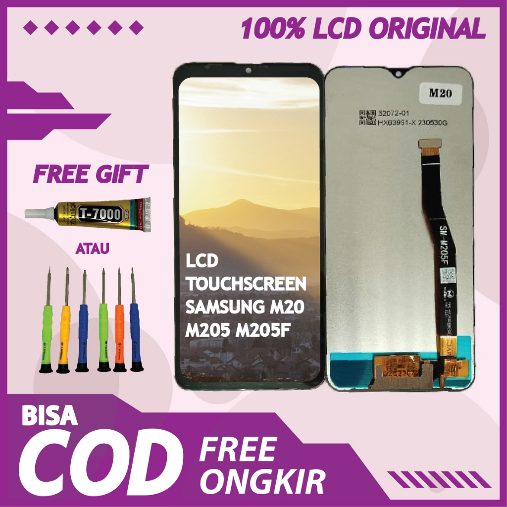Jual 【ORIGINAL 100%】LCD TOUCHSCREEN SAMSUNG M20/ M205/ M205F FULLSET ...