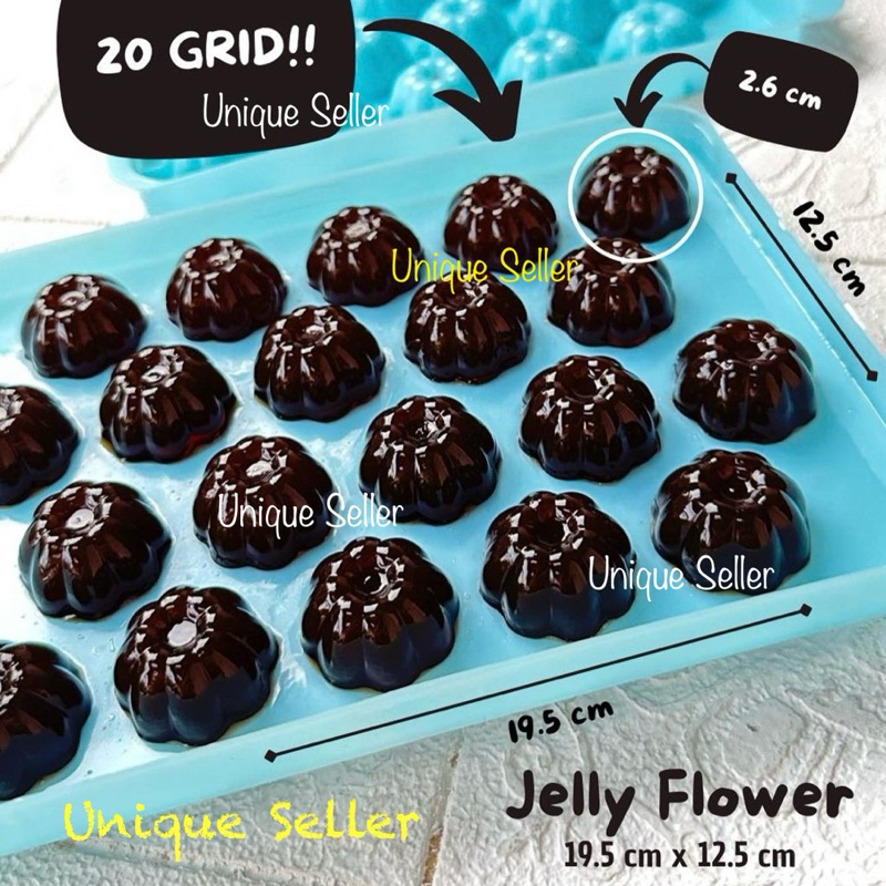 Jual Cetakan Jelly Puding Es Batu Love Hati Bintang Star Bunga Flower ...