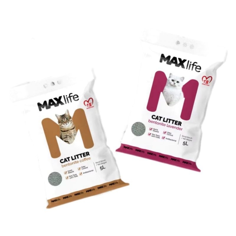 Jual INSTANT MAXLIFE PASIR KUCING 5L Max Life Coffee Lavender Live ...