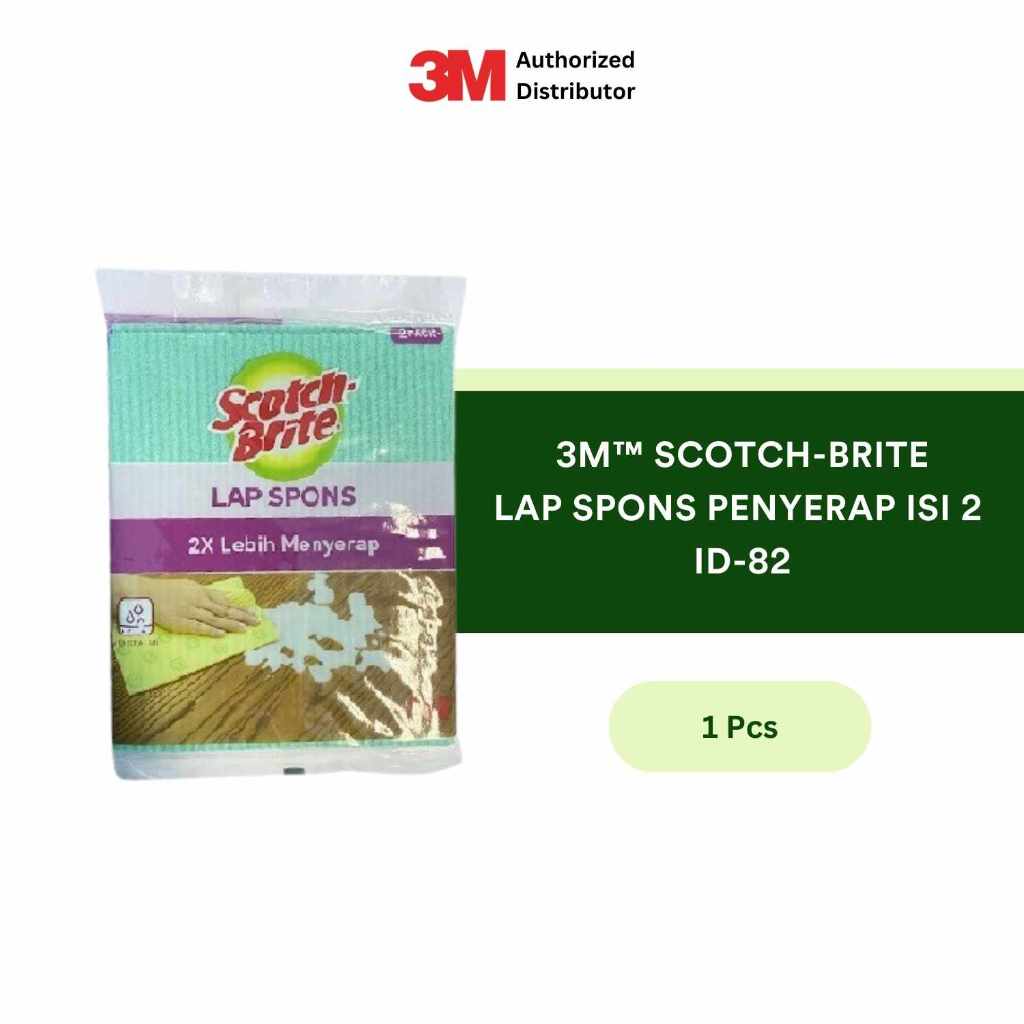 Jual Scotch-Brite Lap Spons Penyerap Serbaguna isi 2 ID-82 | Shopee ...
