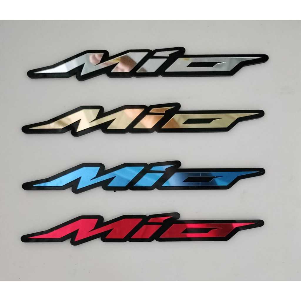 Jual emblem 3d yamaha mio sepasang emblem akrilik mio stiker akrilik ...