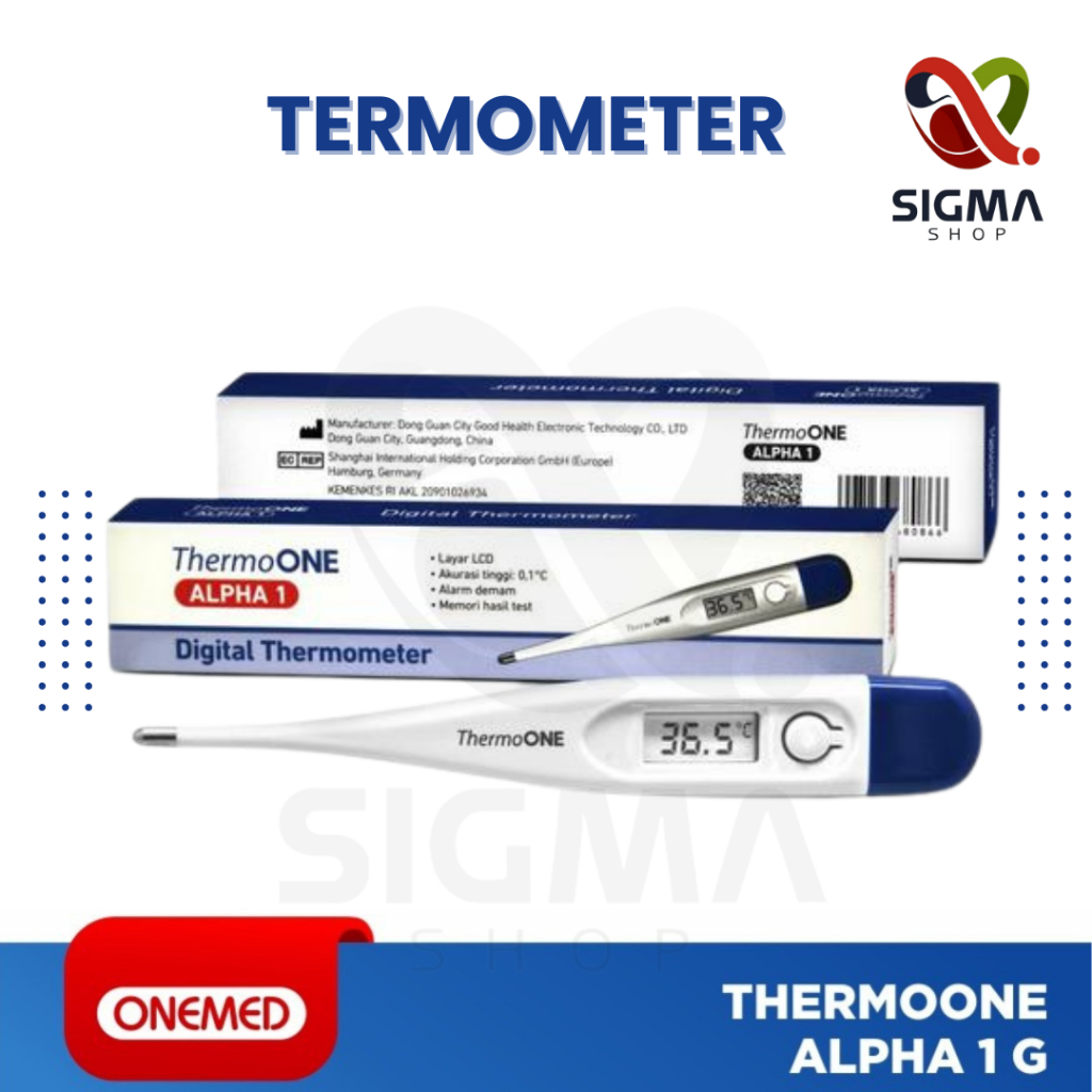 Jual Thermometer Digital ThermoOne Alpha 1G OneMed | Shopee Indonesia