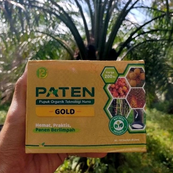 Jual PUPUK PATEN GOLD 1 BOX ISI 12 SACHET UNTUK SAWIT | Shopee Indonesia