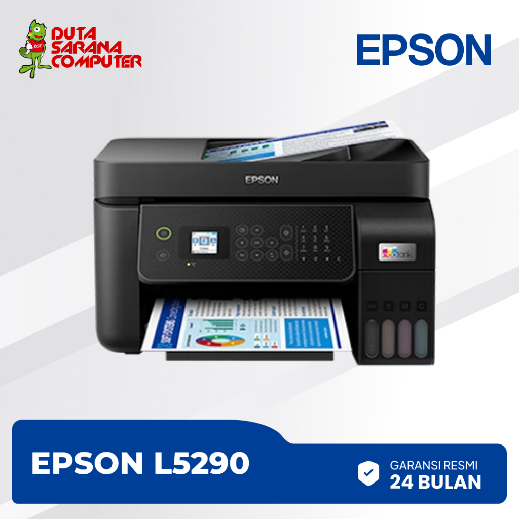 Jual Epson L5290 Ecotank Printer Print, Scan, Copy, WiFi, ADF | Shopee ...