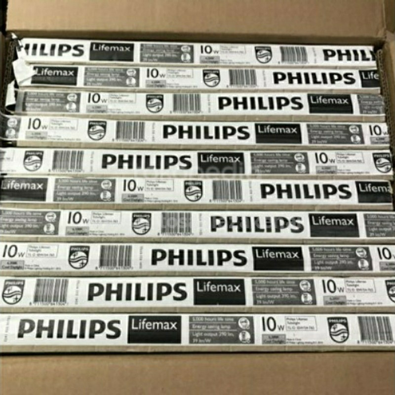 Jual PHILIPS LAMPU TL-D TL T8 10W/54 765 10WAT 10WATT T8 10W PHILIPS ...
