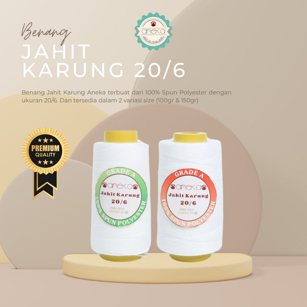 Jual KATALOG - Benang Jahit Karung ANK 20/6 Warna Putih / Akta Notaris ...