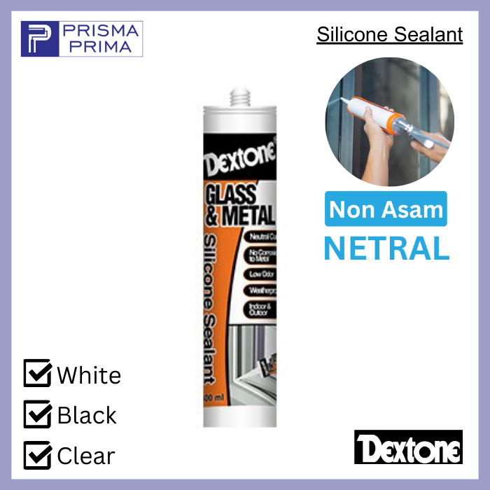 Jual Silicone Sealant Dextone Glass And Metal Neutral Lem Kaca Netral ...