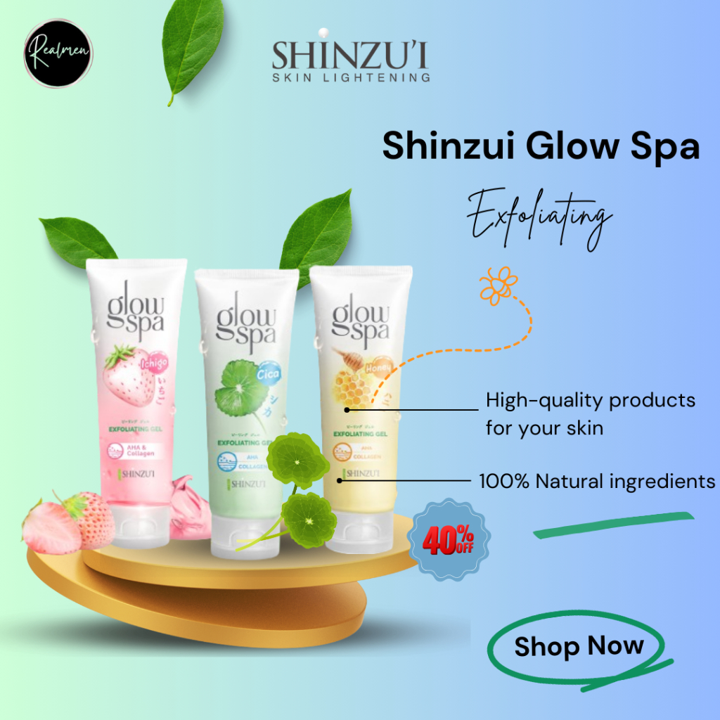 Jual SHINZUI GLOW SPA EXFOLIATING GEL 130ML - HONEY/ CICA/ ICHIGO SPA ...