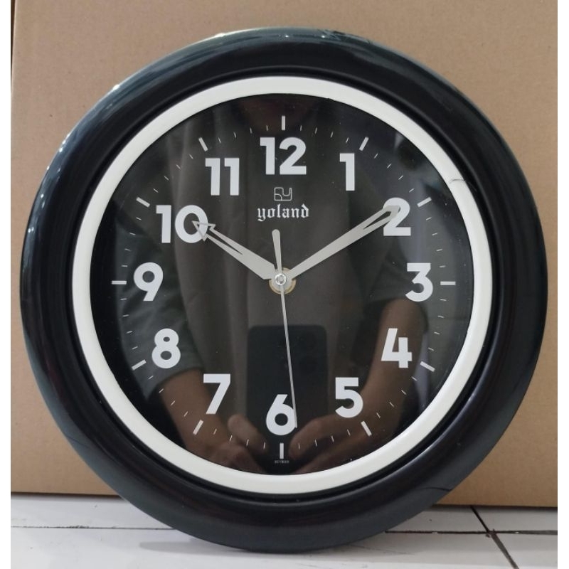 Jual jam dinding Yoland 2501 polos ukuran 25cm+baterai AA | Shopee ...