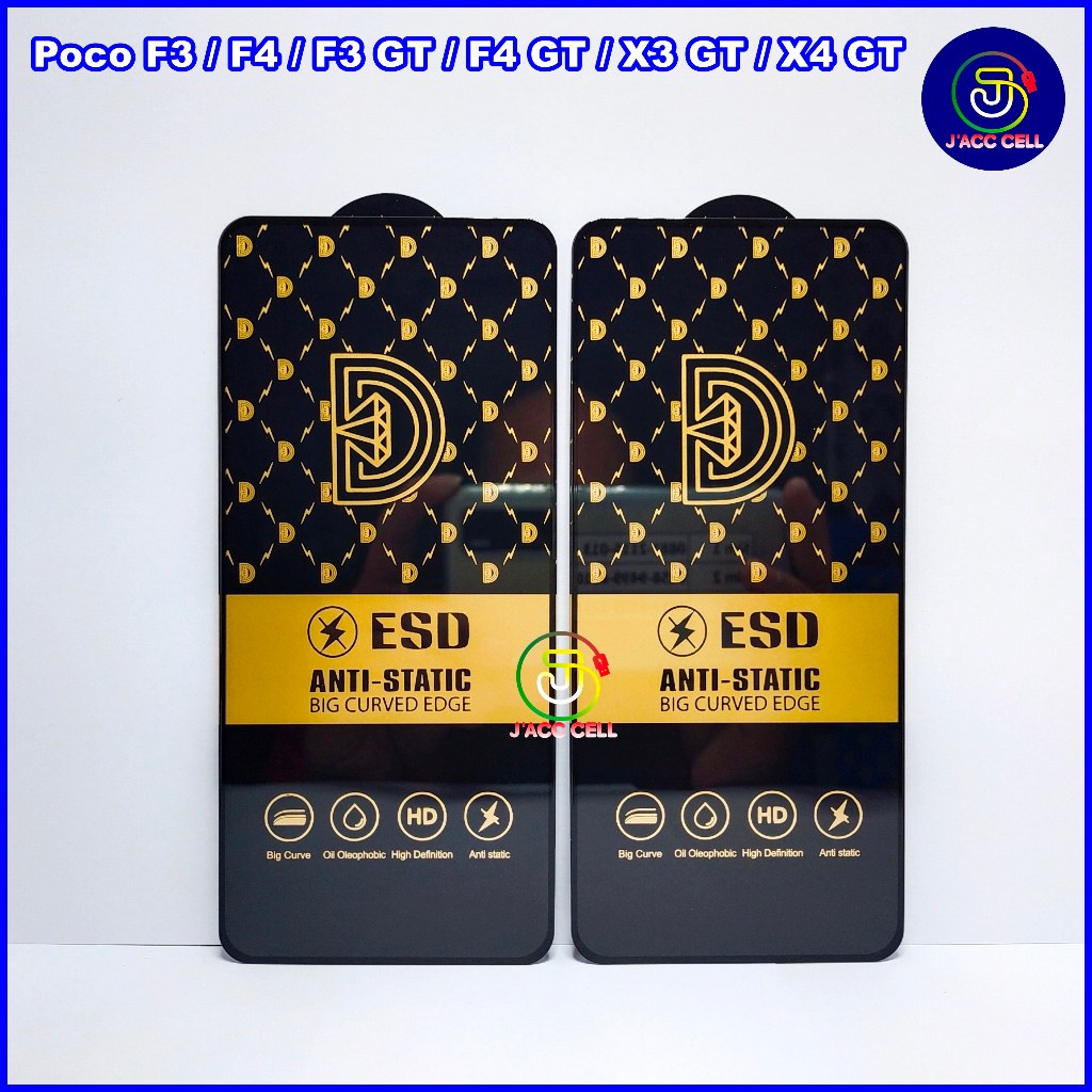 Jual ESD Tempered Glass Static Kualitas Premium Xiaomi Poco F3/F4/F3 GT ...