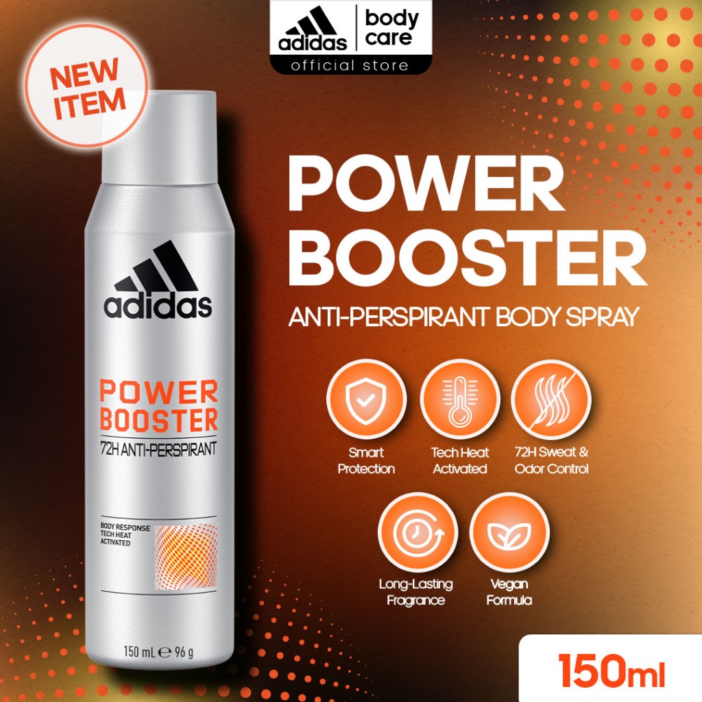 Jual ADIDAS Power Booster Anti-Perspirant Body Spray 150ml | Shopee ...