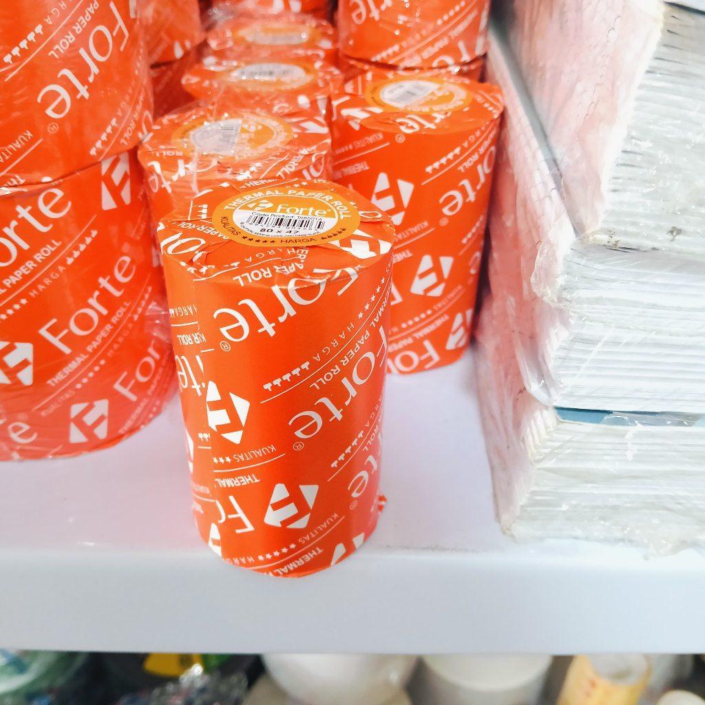 Jual FORTE THERMAL ROLL 80 X47 KERTAS STRUK PRINTER KASIR BRI LINK ...