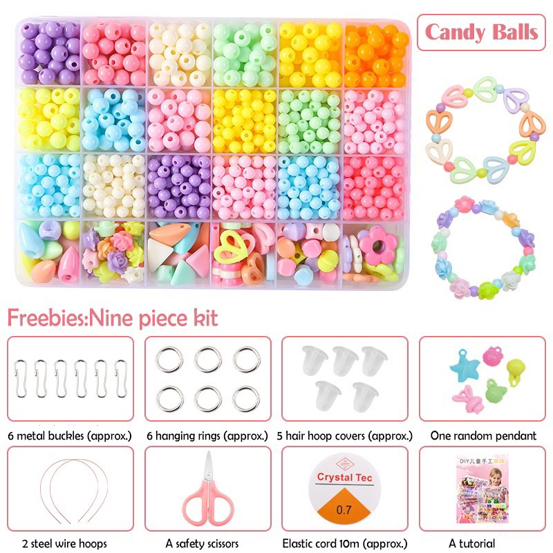 Jual DDS - meronce besar manik manik gelang Mainan Anak Meronce DIY ...