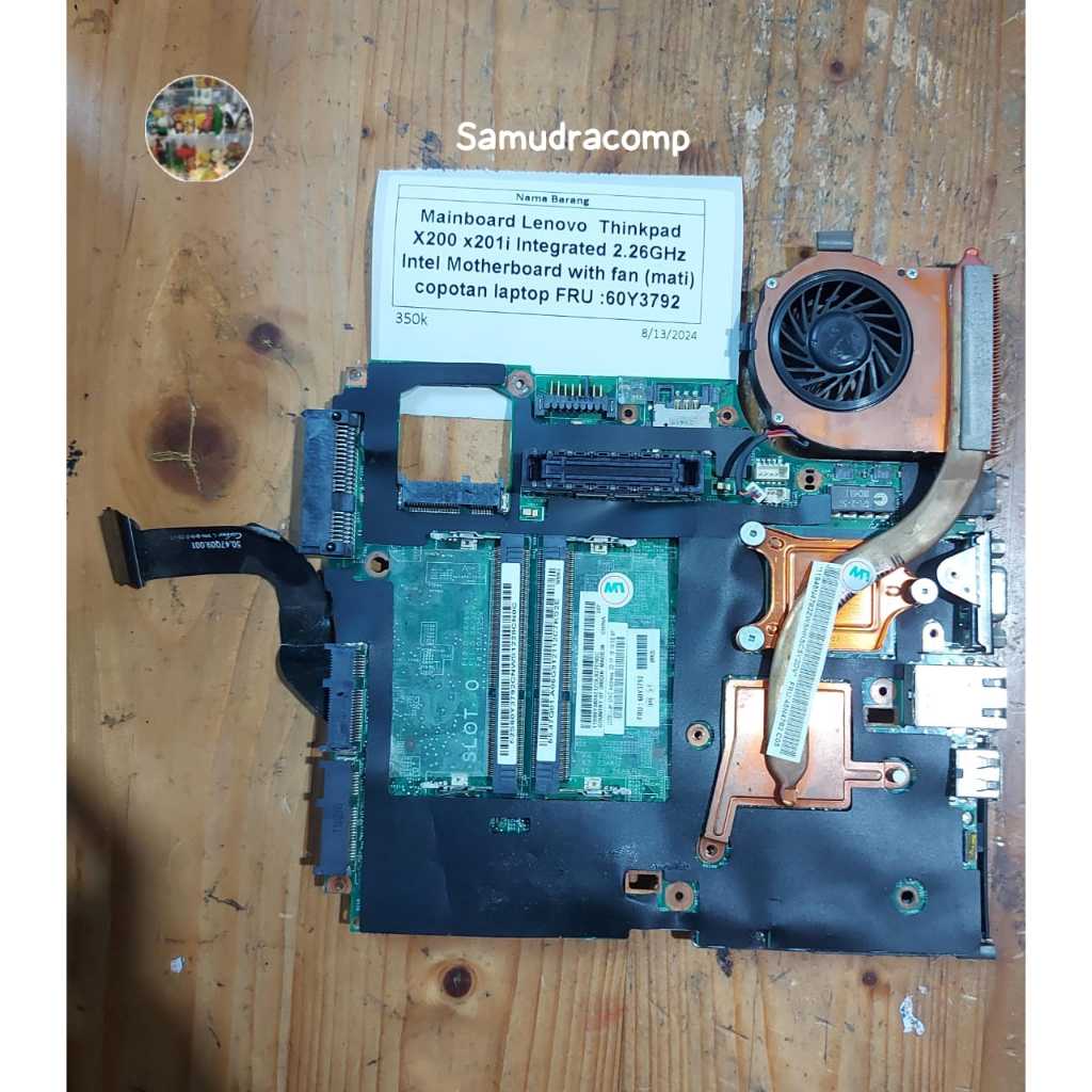 Jual Mainboard Lenovo Thinkpad X200 X201i Integrated 2.26Ghz Intel ...